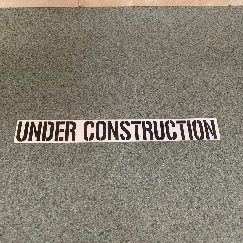 Under Construction Sticker